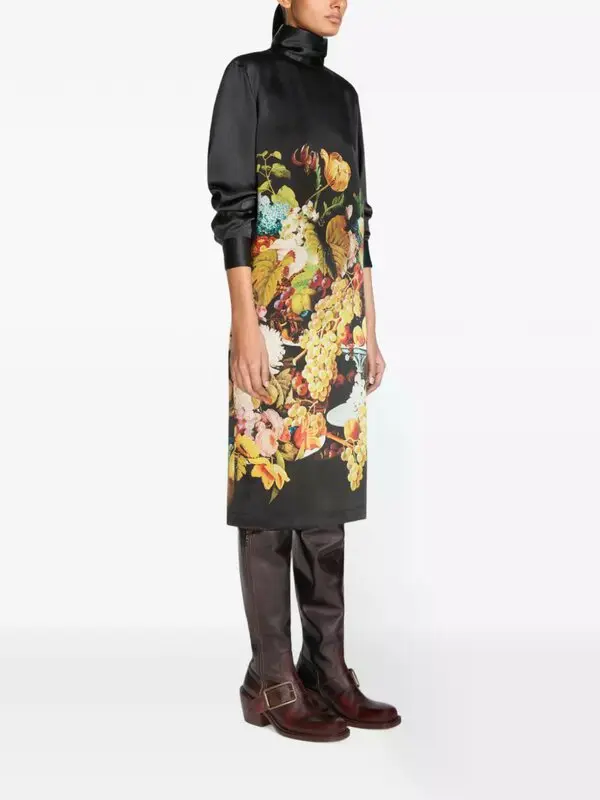 Dries Van Noten Floral-print Silk Dress