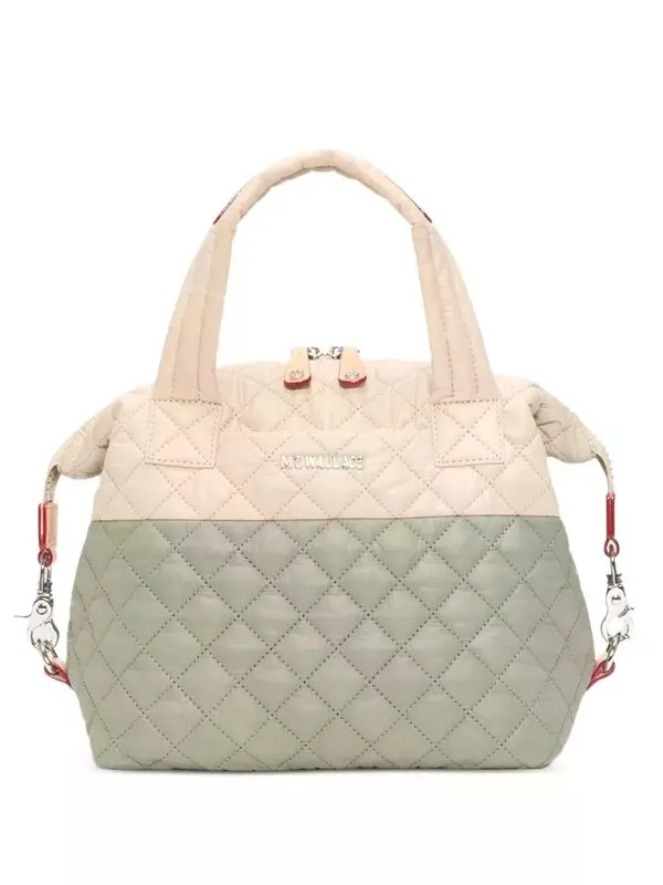 Mz Wallace Small Sutton Deluxe Ii Quilted Tote Bag - Neutrals