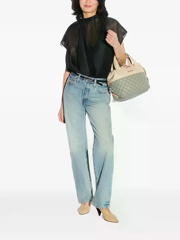 Mz Wallace Small Sutton Deluxe Ii Quilted Tote Bag - Neutrals