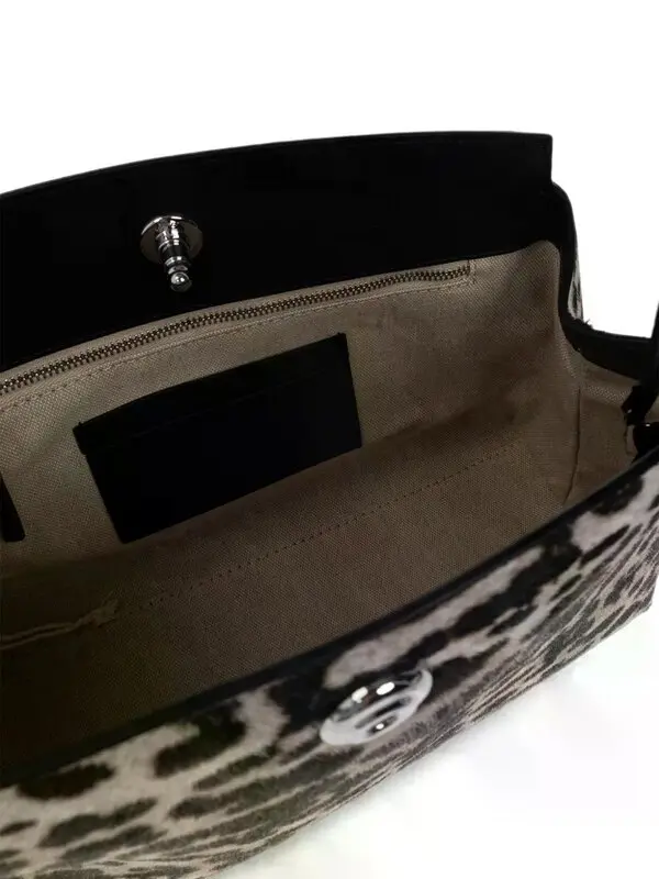 LIFFNER Pushlock Leopard-print Shoulder Bag