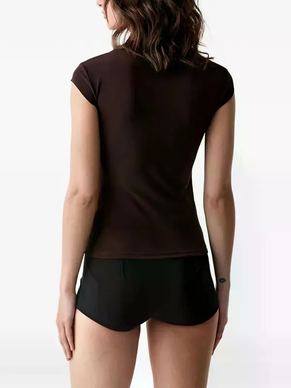 MAISON MARGIELA Bra-overlay Cap-sleeve Top