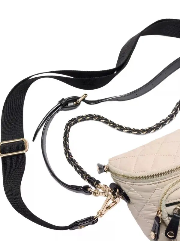 Mz Wallace Micro Crosby Quilted Cross Body Bag - Neutrals
