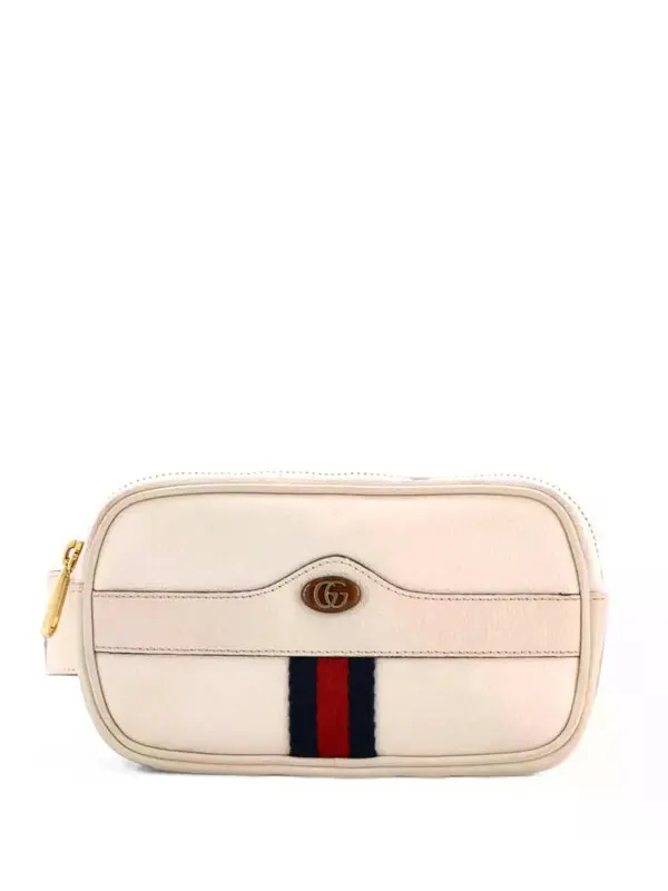 Gucci Ophidia Leather Mini Belt Bag - Neutrals