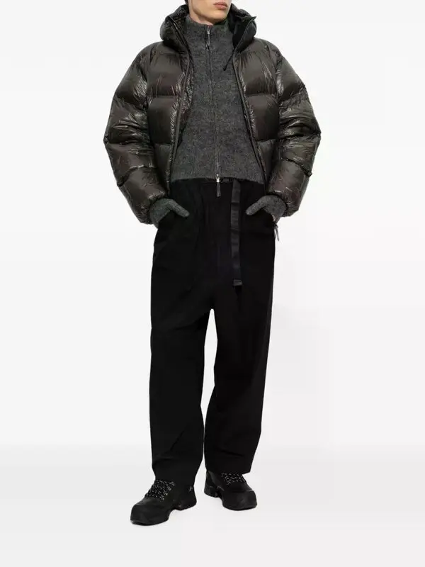 ROA Quilted Hooded Down Jacket - Grey