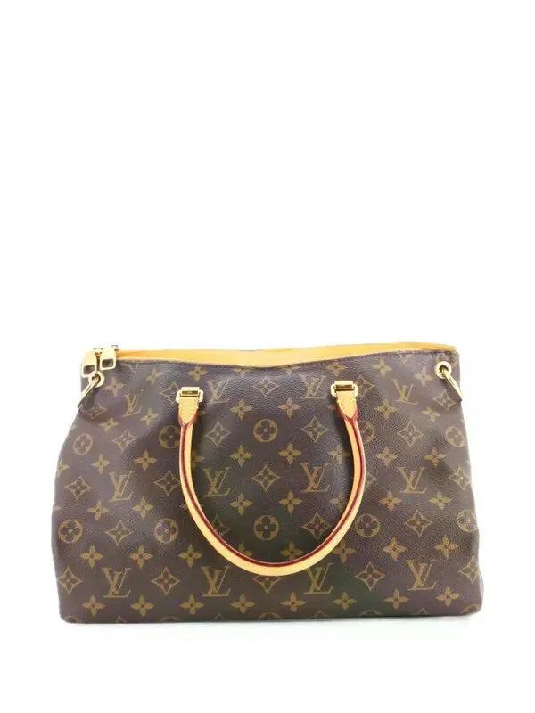 LOUIS VUITTON Pallas Tote Monogram Canvas With Leather Shoulder Bag
