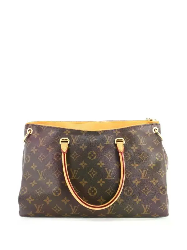 LOUIS VUITTON Pallas Tote Monogram Canvas With Leather Shoulder Bag