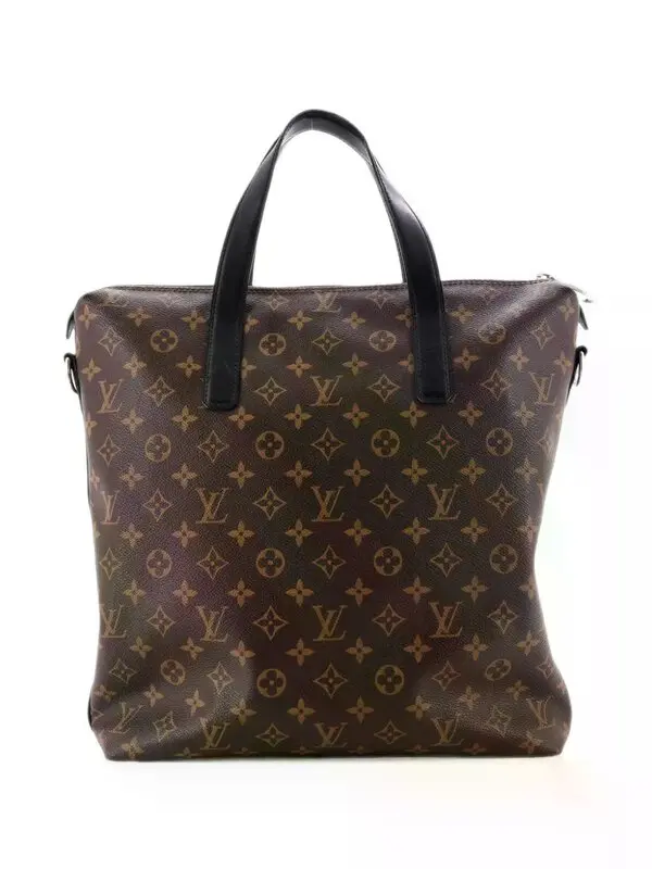 LOUIS VUITTON Kitan Handbag Macassar Monogram Canvas Tote Bag - Brown