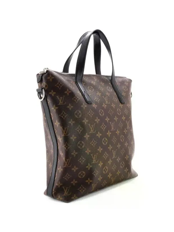 LOUIS VUITTON Kitan Handbag Macassar Monogram Canvas Tote Bag - Brown