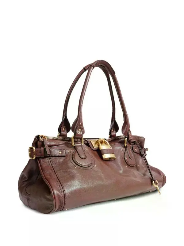 Chloé Paddington Weekender Leather Tote Bag - Brown