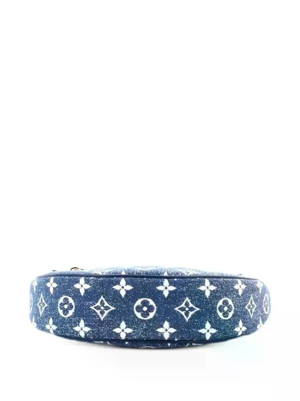 LOUIS VUITTON Loop Handbag Monogram Jacquard Denim Hobo Bag - Blue