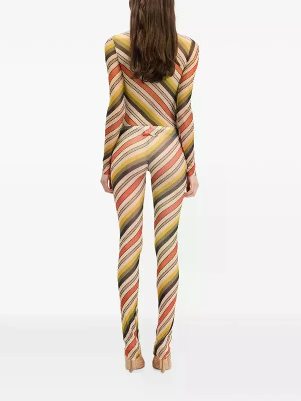 JEAN PAUL GAULTIER The Retro Stripe Trousers - Neutrals