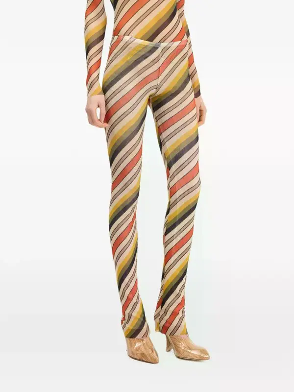 JEAN PAUL GAULTIER The Retro Stripe Trousers - Neutrals