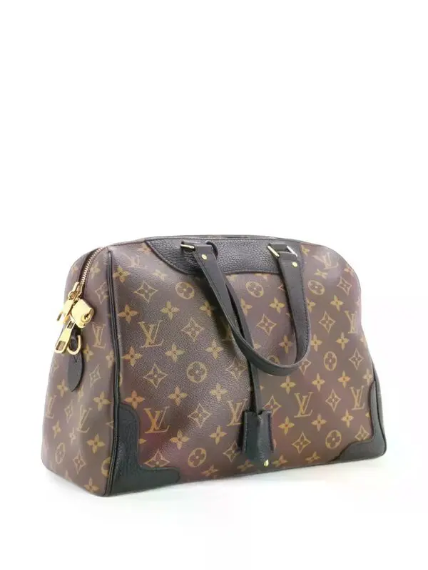 LOUIS VUITTON Retiro Nm Handbag Monogram Canvas And Leather Satchel - Black