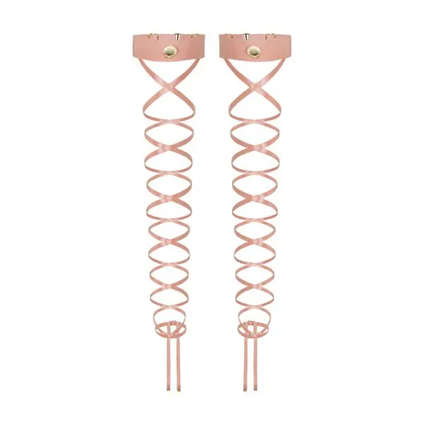 EMPRESS MIMI Venus Leg Wraps With Shell Detail - Pink