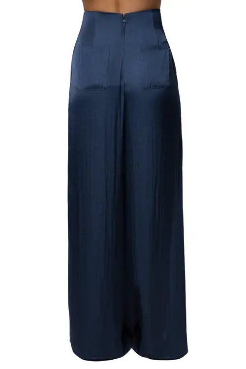 JLUXLABEL Core Form Pleated Trouser - Blue