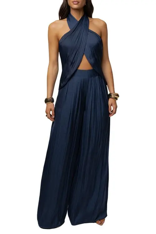 JLUXLABEL Core Form Pleated Trouser - Blue