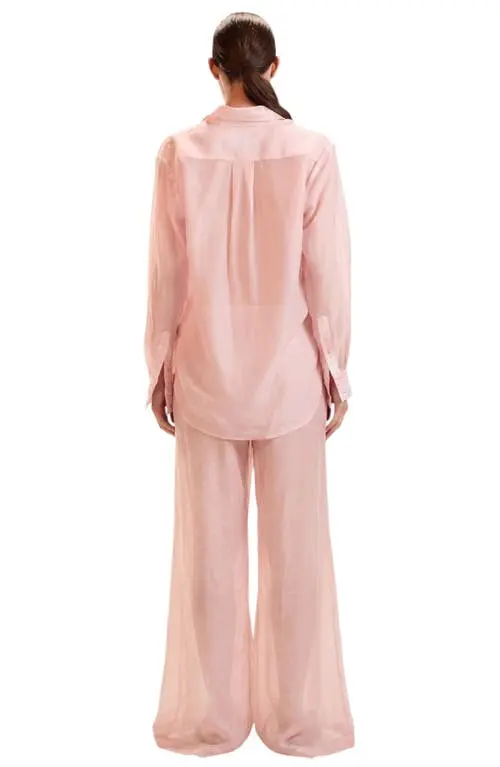 Cynthia Rowley Salina Sheer Pant - Pink
