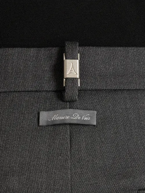 Manière De Voir Boris Tailored Button Cuff Trousers