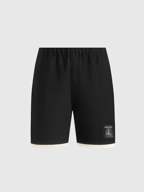 Manière De Voir Reuben Crochet Detail Shorts - Black