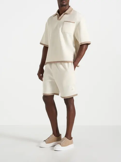 Manière De Voir Reuben Crochet Detail Shorts - Cream