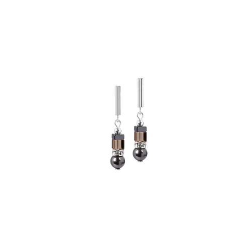 COEUR DE LION Earrings Precious Fusion Offset - Grey-silver