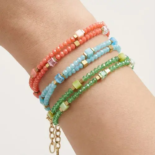 COEUR DE LION Joyful Colours Flex Bracelet - Red-silver