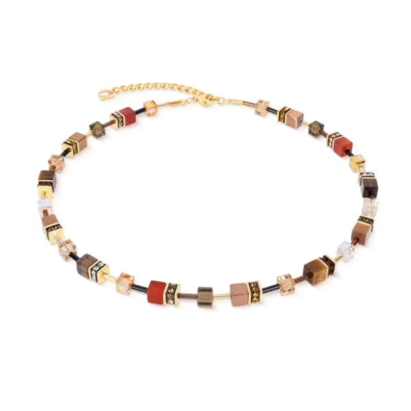 COEUR DE LION Geocube® Iconic Precious Necklace - Amber Glow