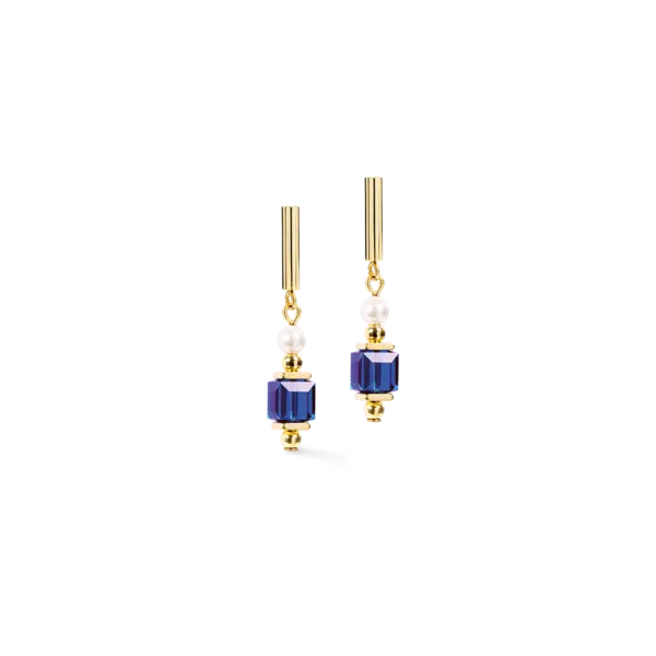 COEUR DE LION Cocktail Pearls Stud Earrings - Sapphire