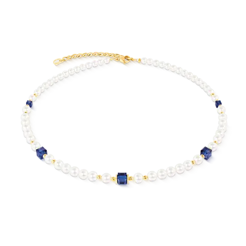 COEUR DE LION Cocktail Pearls Necklace - Sapphire