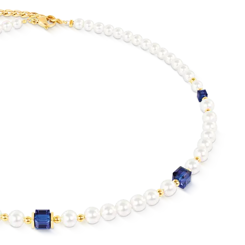 COEUR DE LION Cocktail Pearls Necklace - Sapphire