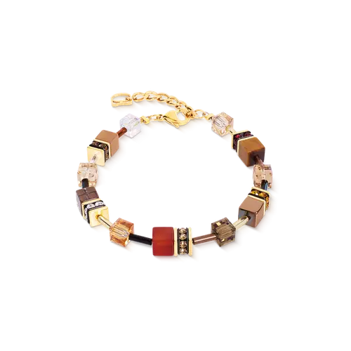COEUR DE LION Geocube® Iconic Precious Bracelet - Brown-red