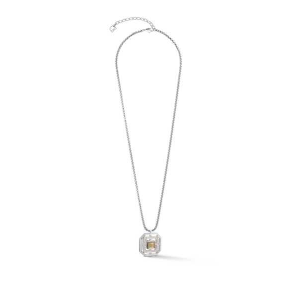 COEUR DE LION Necklace Amulet Icon Frame Pure - Sand Silver