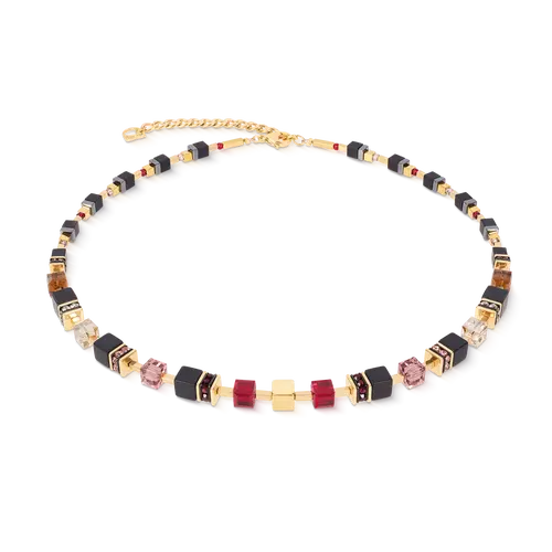 COEUR DE LION Geocube® Precious Classic Necklace - Ruby Noir