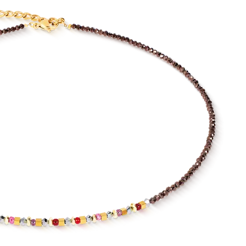 COEUR DE LION Necklace Golden Whisper - Brown-red