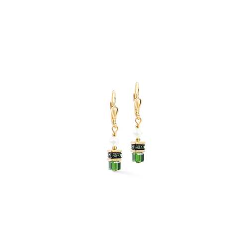 COEUR DE LION Earrings Sparkling Princess - Emerald-gold