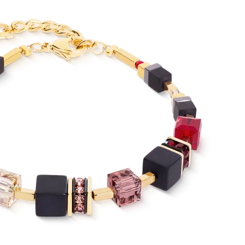 COEUR DE LION Geocube® Precious Classic Bracelet - Black-red