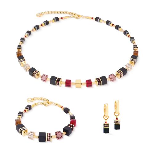 COEUR DE LION Geocube® Precious Classic Bracelet - Black-red