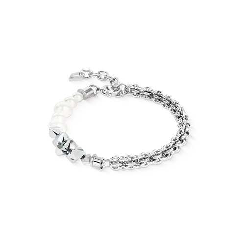 COEUR DE LION Bracelet Dancing Crystals Fusion - White-silver