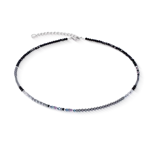 COEUR DE LION Necklace Fusion Offset Graphic - Grey-black