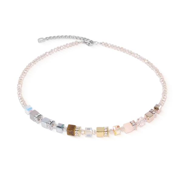 COEUR DE LION Geocube® Precious Nature Necklace Tricolor - Sand