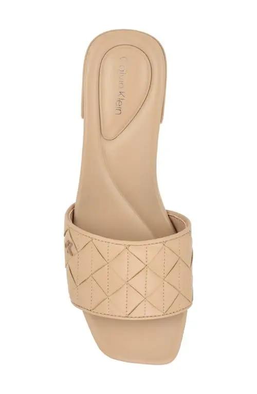Calvin Klein Theona Slide Sandal - Light Natural