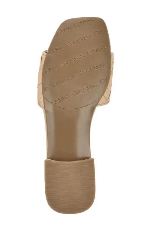 Calvin Klein Theona Slide Sandal - Light Natural