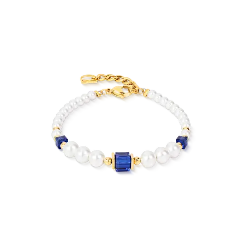 COEUR DE LION Cocktail Pearls Bracelet - Dark Blue