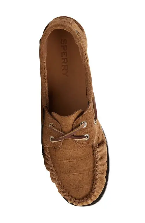 Sperry Sammi Leather Boat Shoe - Walnut