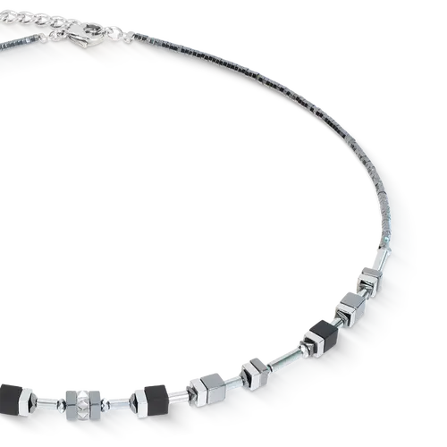 COEUR DE LION Cube Eclipse Necklace Onyx