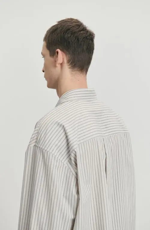 DUNST Informal Stripe Button-up Shirt