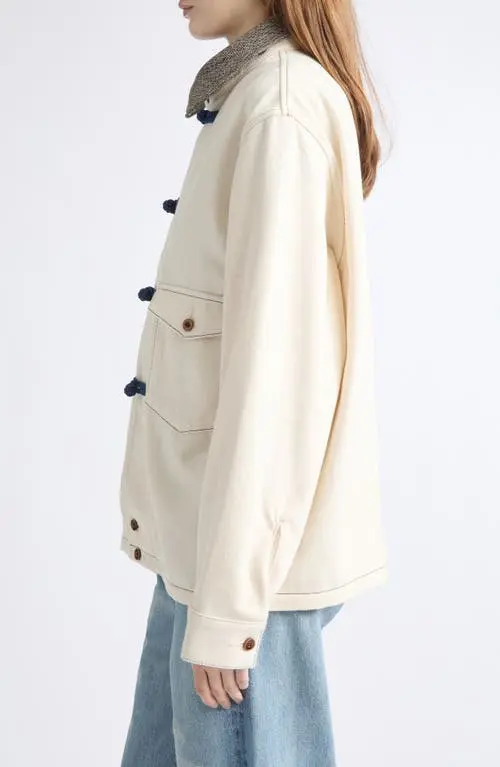 KURO Loose Denim Jacket With Adjustable Collar