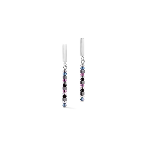 COEUR DE LION Earrings Fusion Offset Graphic - Grey-black