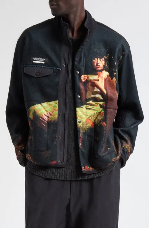 Undercover Cindy Sherman Graphic Fleece Blouson Jacket