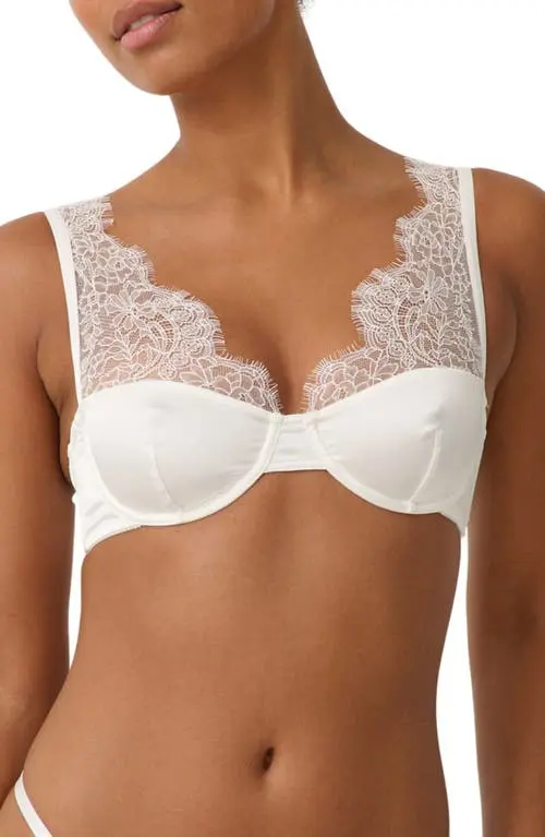 KAT THE LABEL Milly Lace Underwire Bra - Ivory